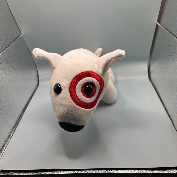 Toys | Target Bullseye Dog Plush Stuffed Animal Toy White Red Target ...